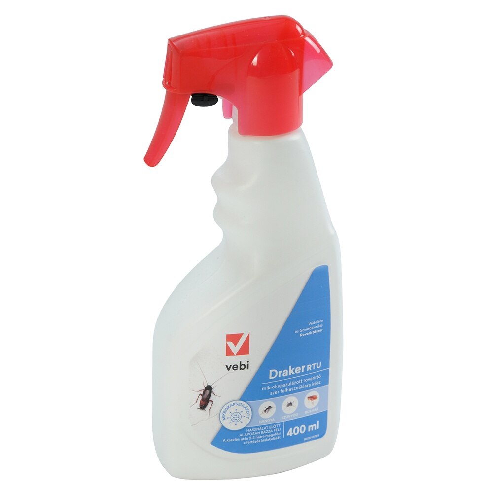 Set insecticide Draker RTU 400 ml si Diptron 150 ml, pentru gandaci ...