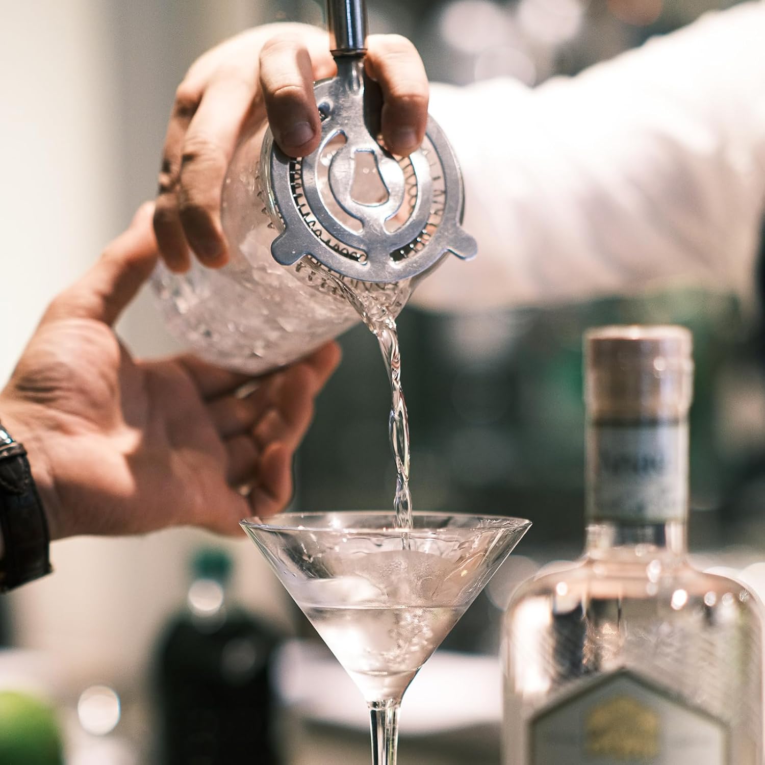 Set 6 Barman Pentru Bauturi, shaker de 750 ml, Otel Inoxidabil ...