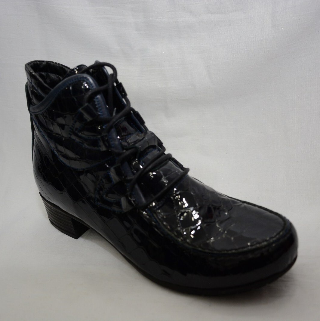 Botine moderne lucioase cu dublu sistem de inchidere,D&J Exclusive ...