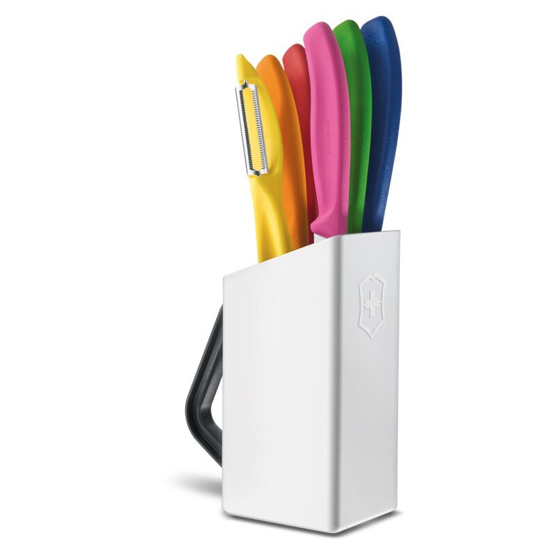 Set cutite Victorinox Swiss Classic Utility Block, 6 piese cu suport ...