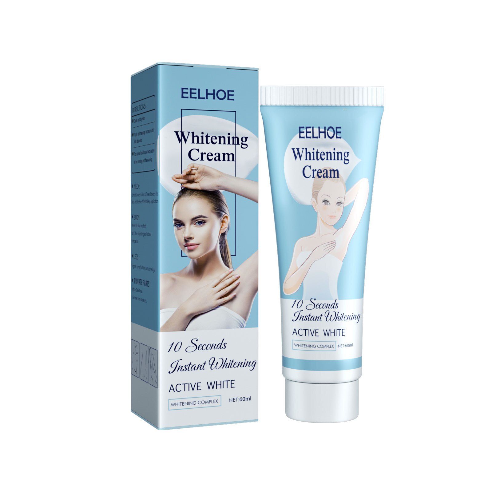Crema de albire pentru corp, EELHOE, hidratanta, non-uleioasa, 200ml ...