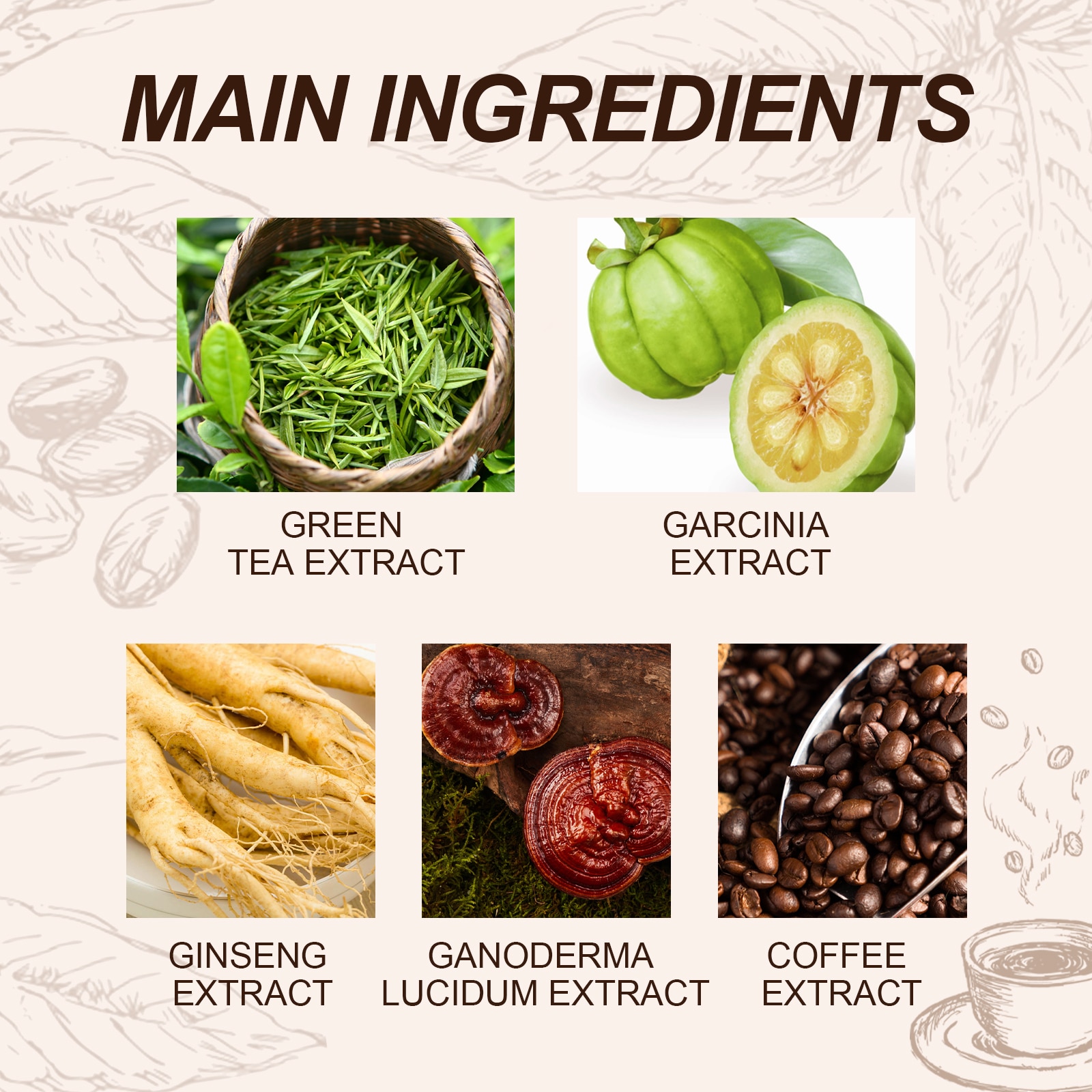 Cafea Slim Verde Googeer, cu extract de ceai verde, extract de Garcinia ...