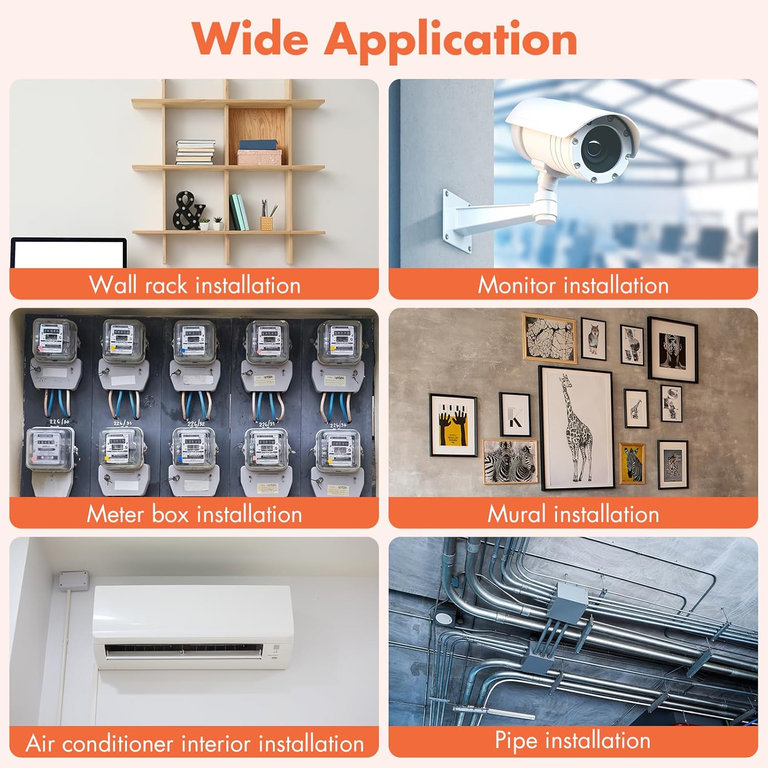 Ръчен пистолет за пирони, 5-скоростен стенен пирон, 200 пирона включени ...