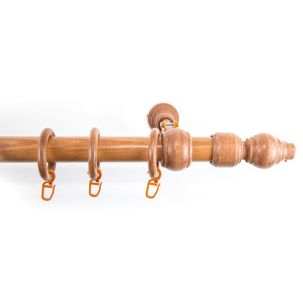 Galerie lemn cires, 180cm, accesorii incluse, KIT COMPLET - eMAG.ro