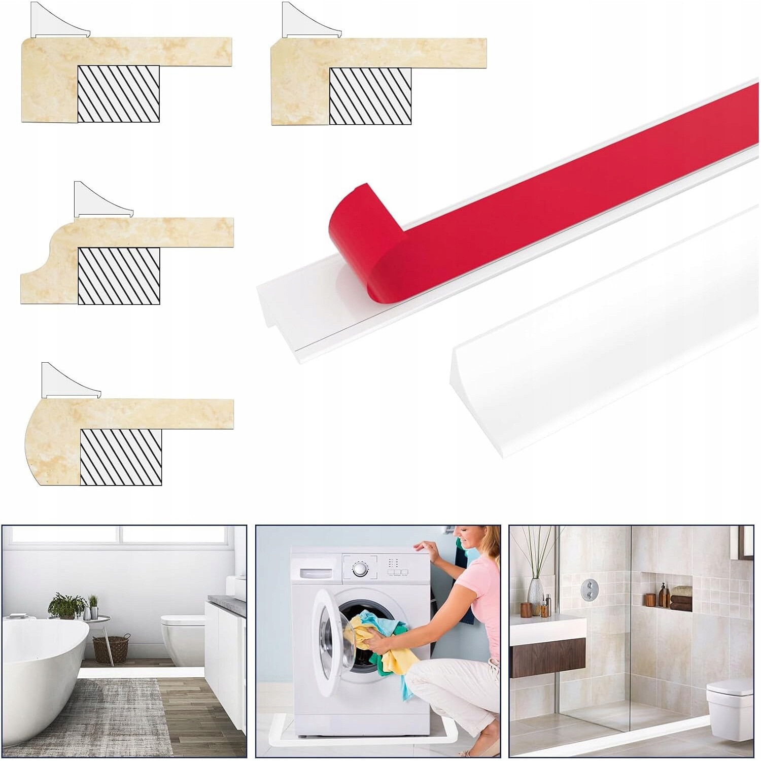 Banda etansa cabina de dus, Bariera Anti-apa pentru Dus si Baie - Banda ...