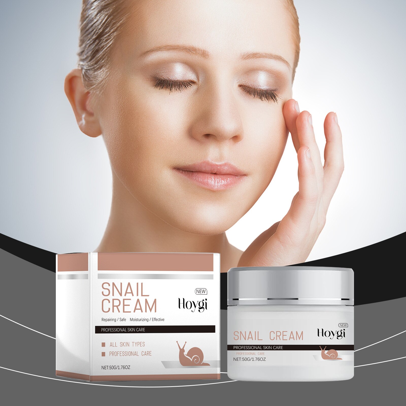 Crema de fata cu extract de melc, Hoygi, hidratare si fermitate - eMAG.ro