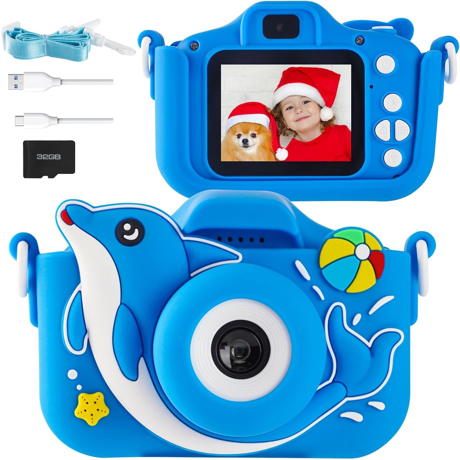 Camera foto copii, 32GB SD card, 40 milioane pixeli, 1080P HD, 2.0 inch ...