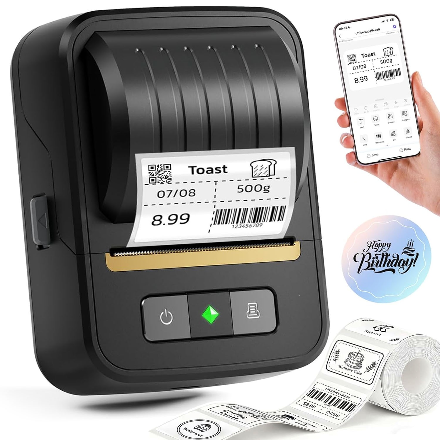 Aparat de etichetare Portabil, BYONDSELF®, contine 230 de coli de ...