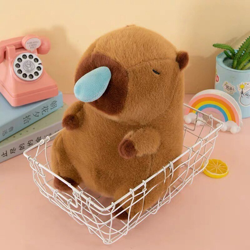 Jucarie capibara, jucarie de plus, 24cm, multicolor, 1 bucata/set - eMAG.ro