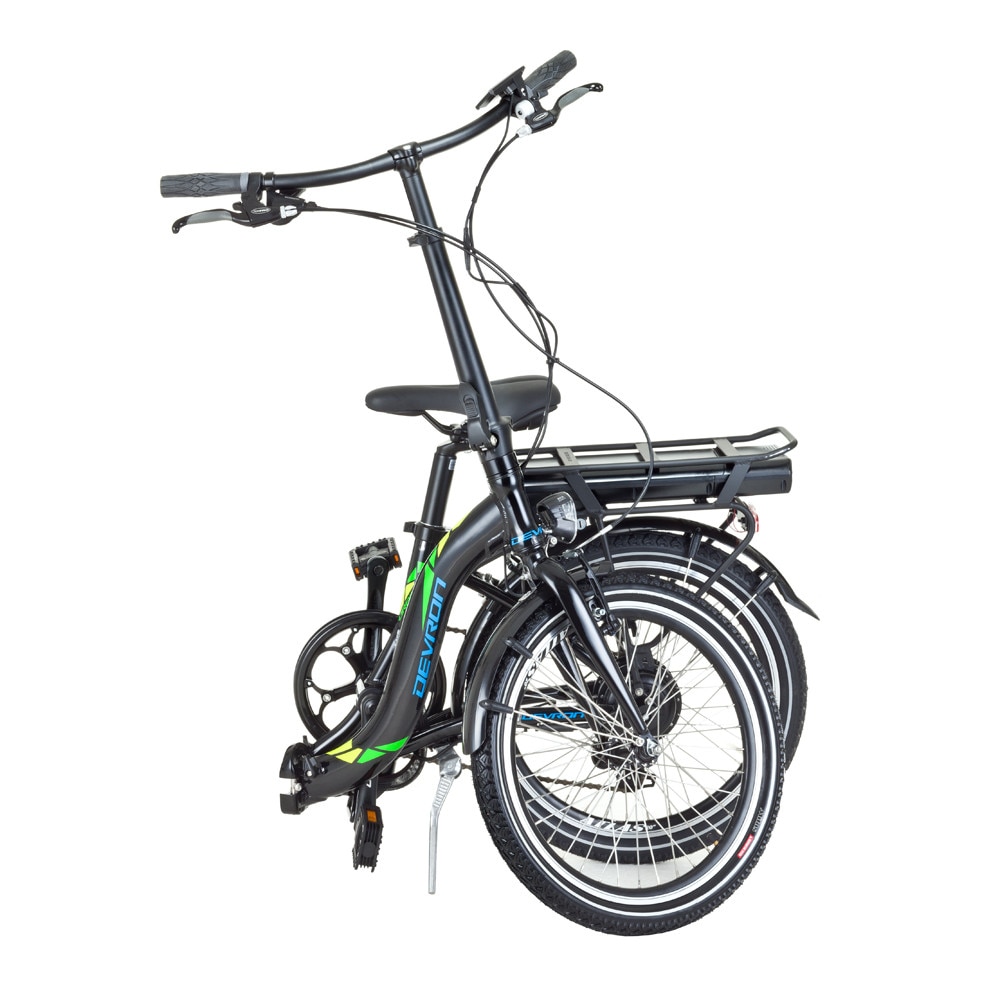 Bicicleta Electrica Pliabila Devron 20122 - 20 Inch, S, Negru/Albastru ...