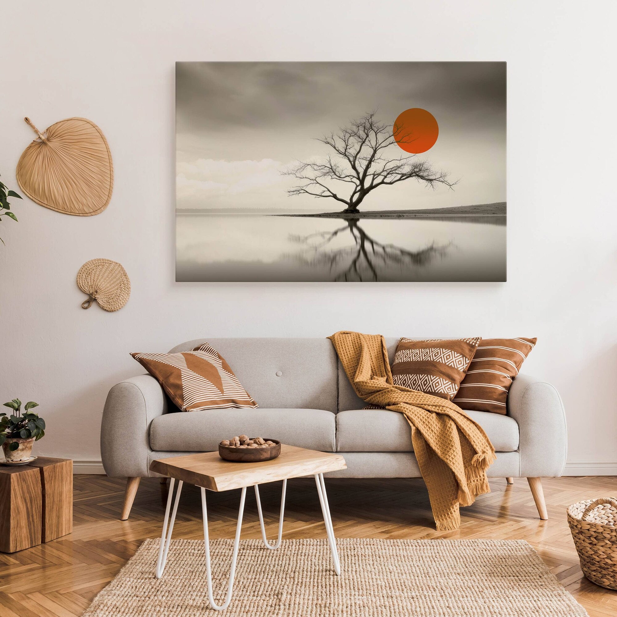 Tablou Muralo, Pentru Dormitor Sufragerie Apus 70 cm x 50 cm de soare ...