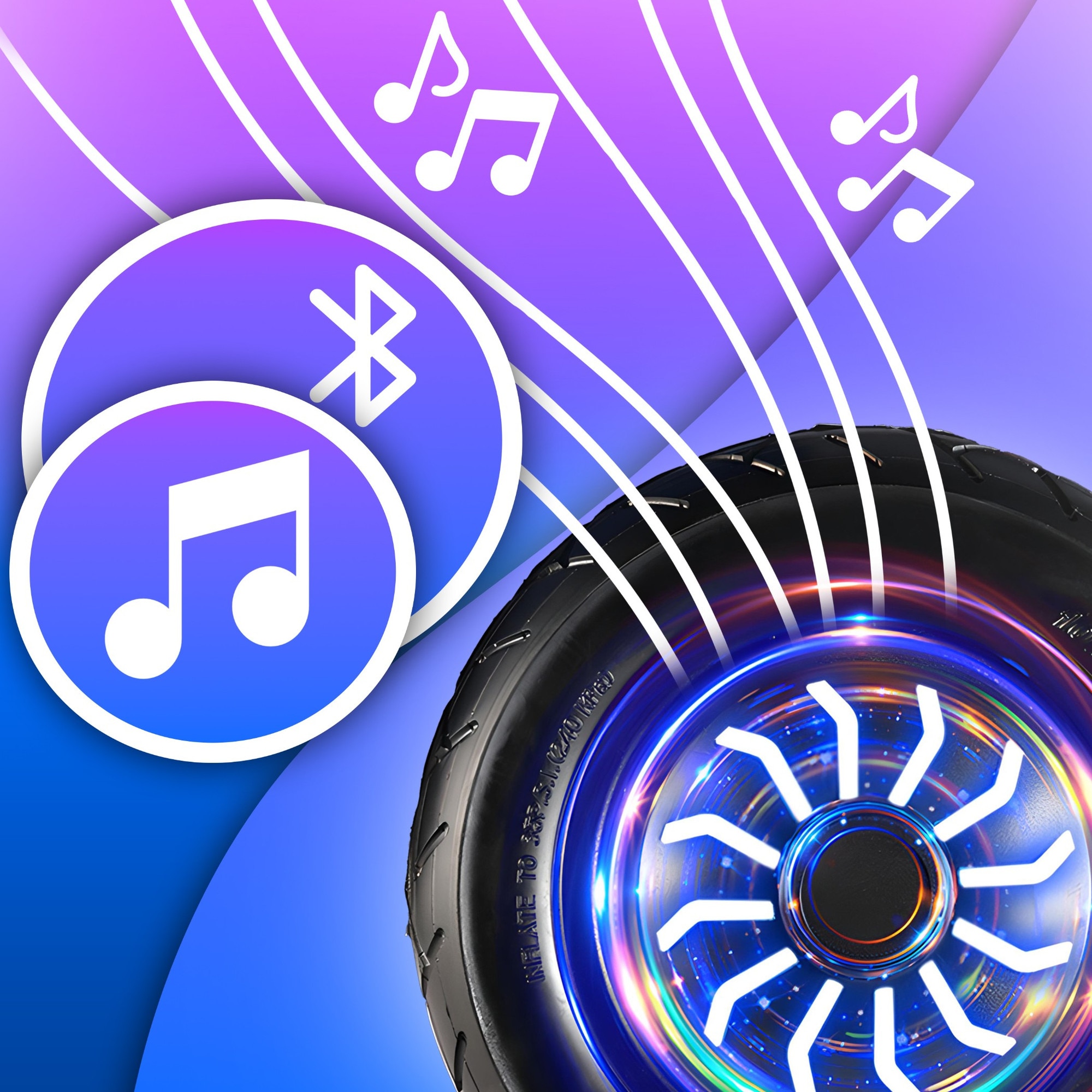 Hoverboard RETOO TravelMate 500W Cu LED, Boxe Bluetooth Incorporate ...
