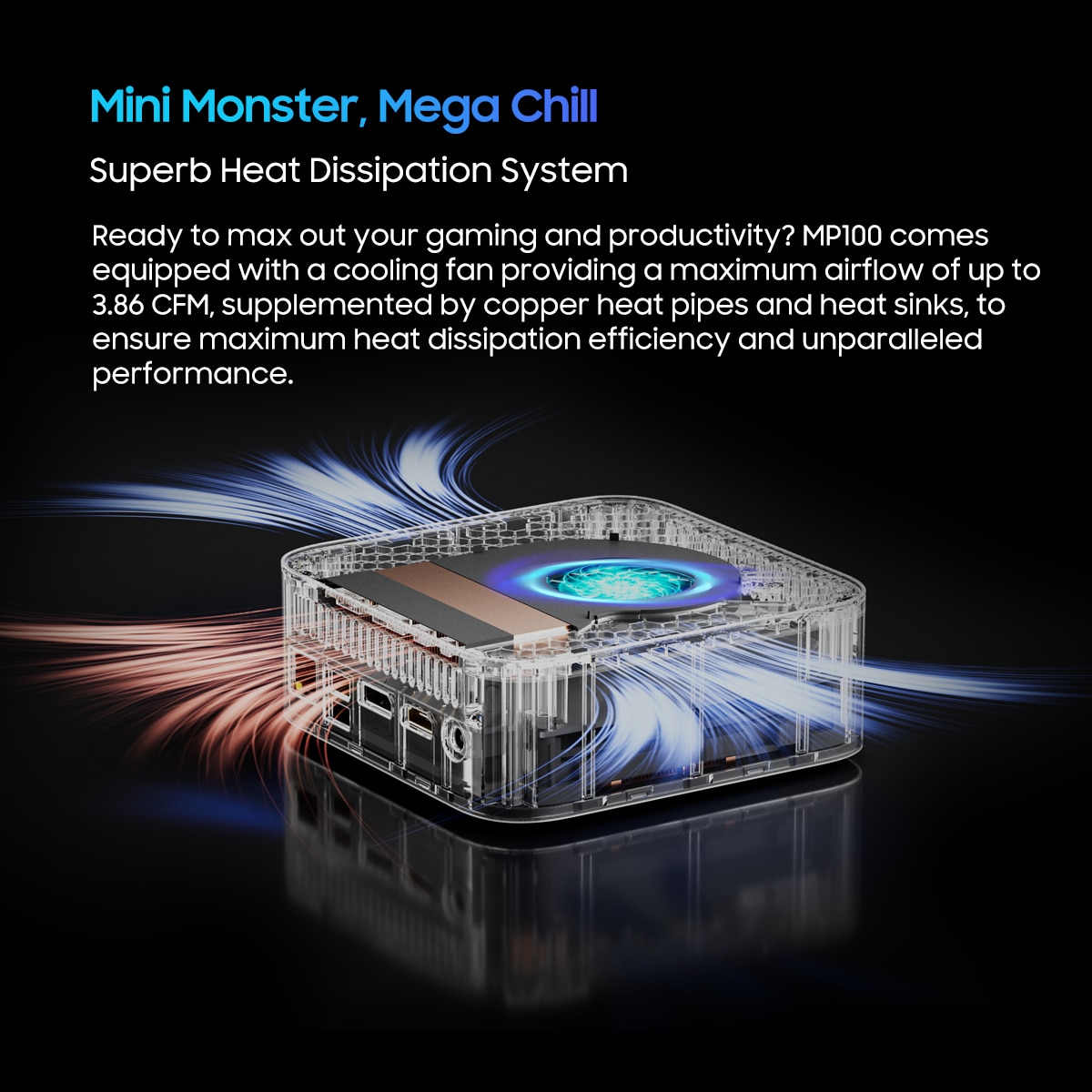 Mini PC Blackview MP100, AMD Ryzen7 5825U (8 nuclee, 16 fire, pana la 4 ...