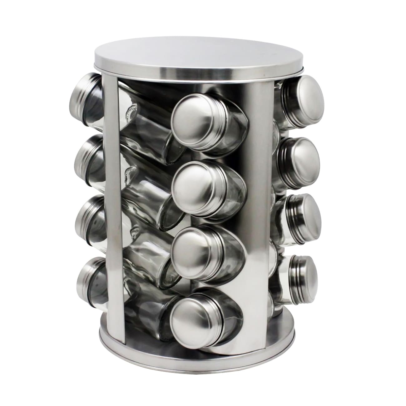 Borcane de condimente pe suport, Zephyr, 16 buc, 4 nivele, Baza ...