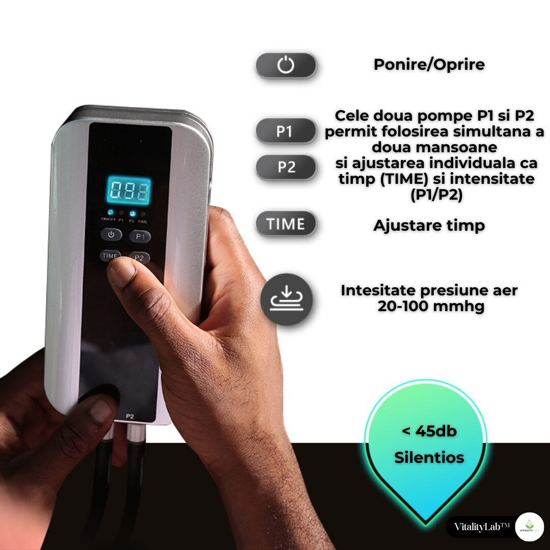 Aparat masaj crioterapie genunchi/coapse/gambe Vitality Lab™ Pro ...