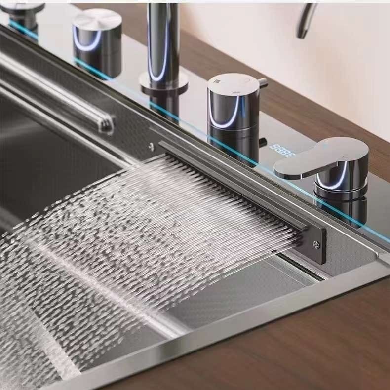 Set chiuveta bucatarie, Milmatt, multifunctionala, cu afisaj led ...