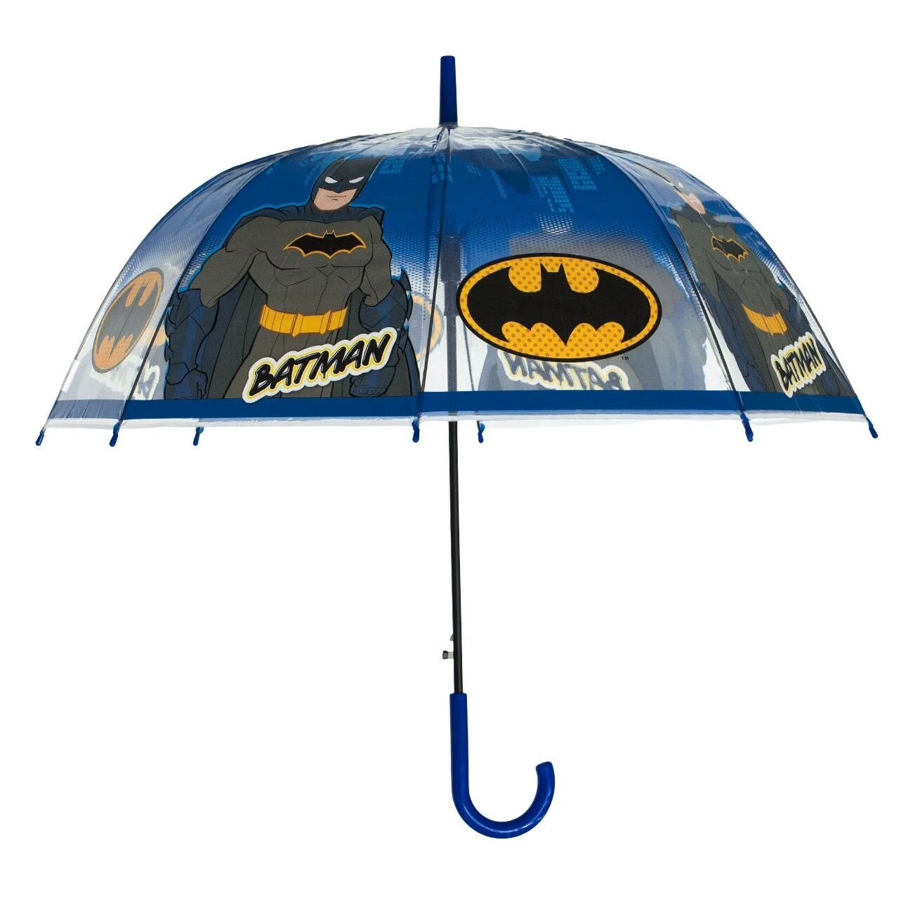 Umbrela de Ploaie Baston Automata Transparenta Albastra Batman pentru ...
