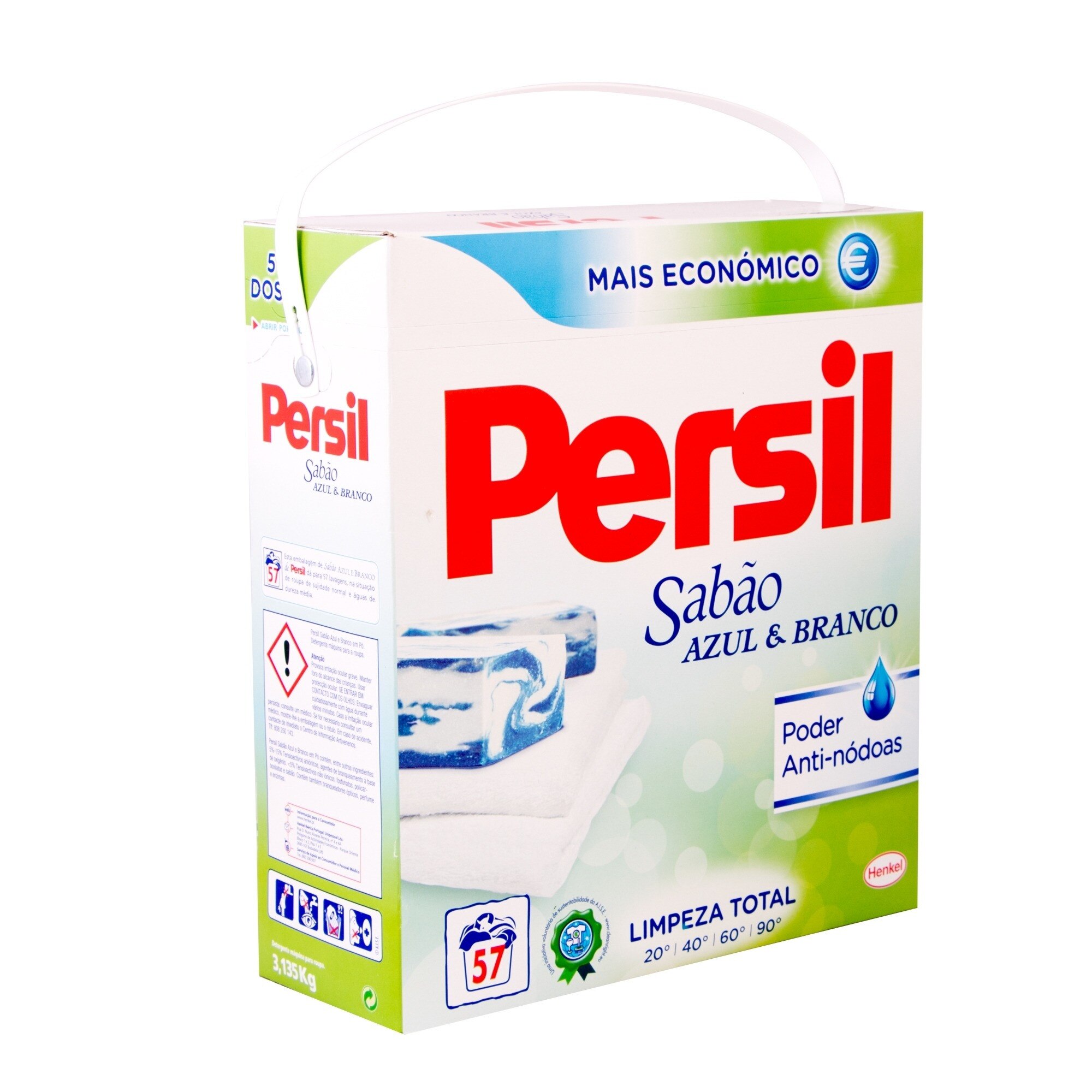 Detergent pudra Persil antipete, pentru rufe albe, automat, 57 spalari ...