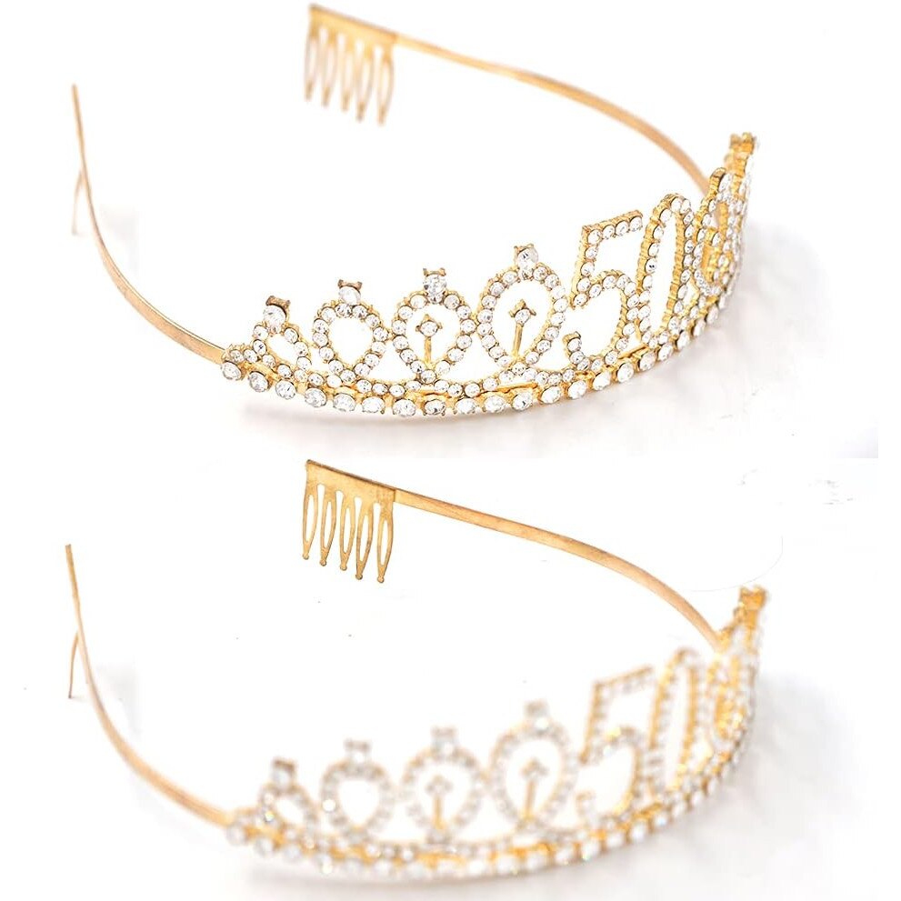 Set sash si tiara cu strasuri "30 & FABULOUS", alb cu litere aurii ...