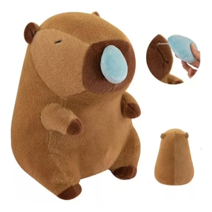Capibara de plus, cu muc, maro, 33 cm - eMAG.ro