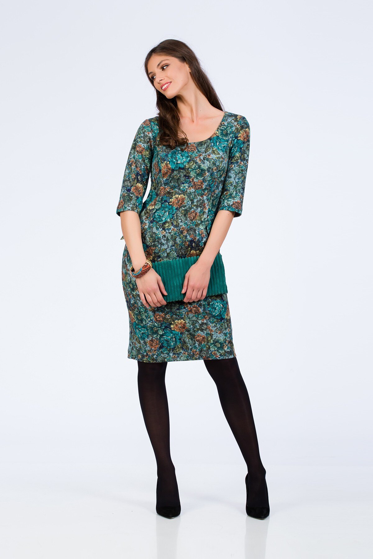 Rochie Baroque, Verde Sense, 40 - eMAG.ro