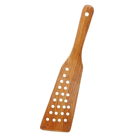 Spatula din lemn cu 24 de gauri, multicolor, 33x7.5x1.5cm - eMAG.ro