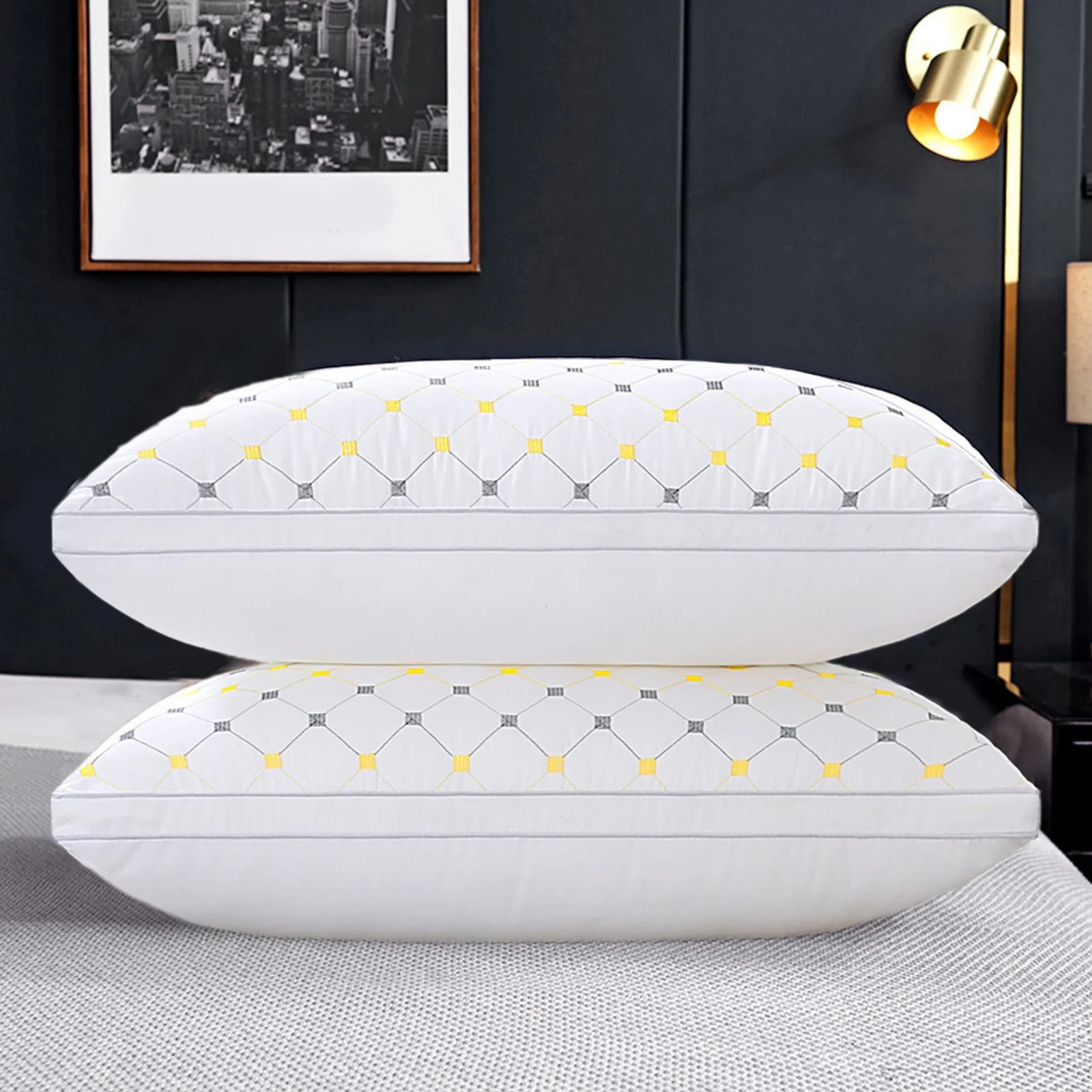 Perne de dormit din puf, dimensiuni standard, calitate hoteliera ...