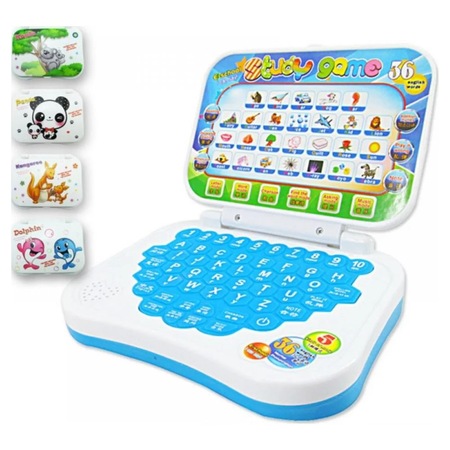 Laptop pentru copii Fokelyi, jucarie educationala, culori variate, 25 ...