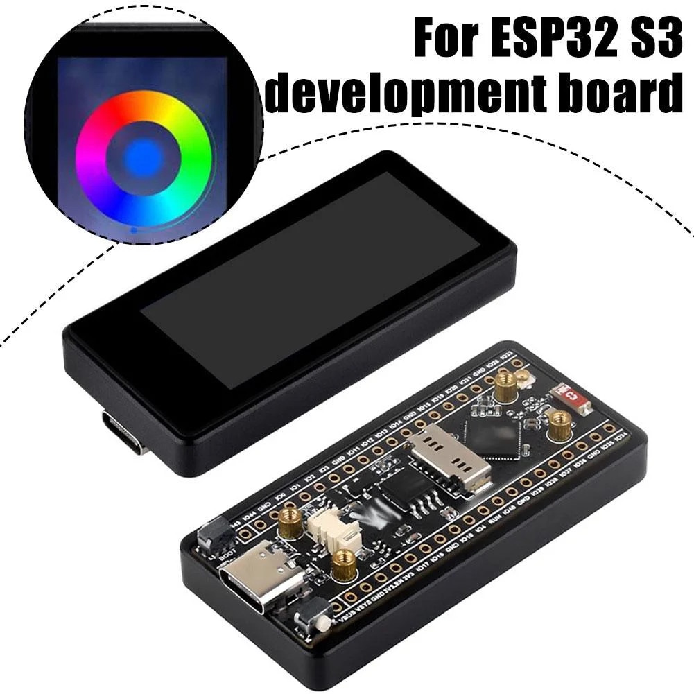 Modul ESP32-S3 cu display AMOLED de 1.91 inch, senzor 6 axe, slot Micro ...