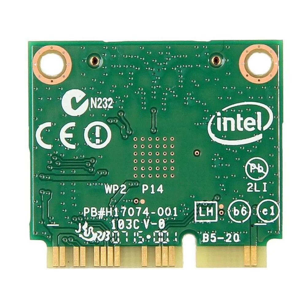 Мрежова карта, Intel, 802.11AC, 2.4G 300Mbps, 5G 867Gbps, MINI PCIe ...
