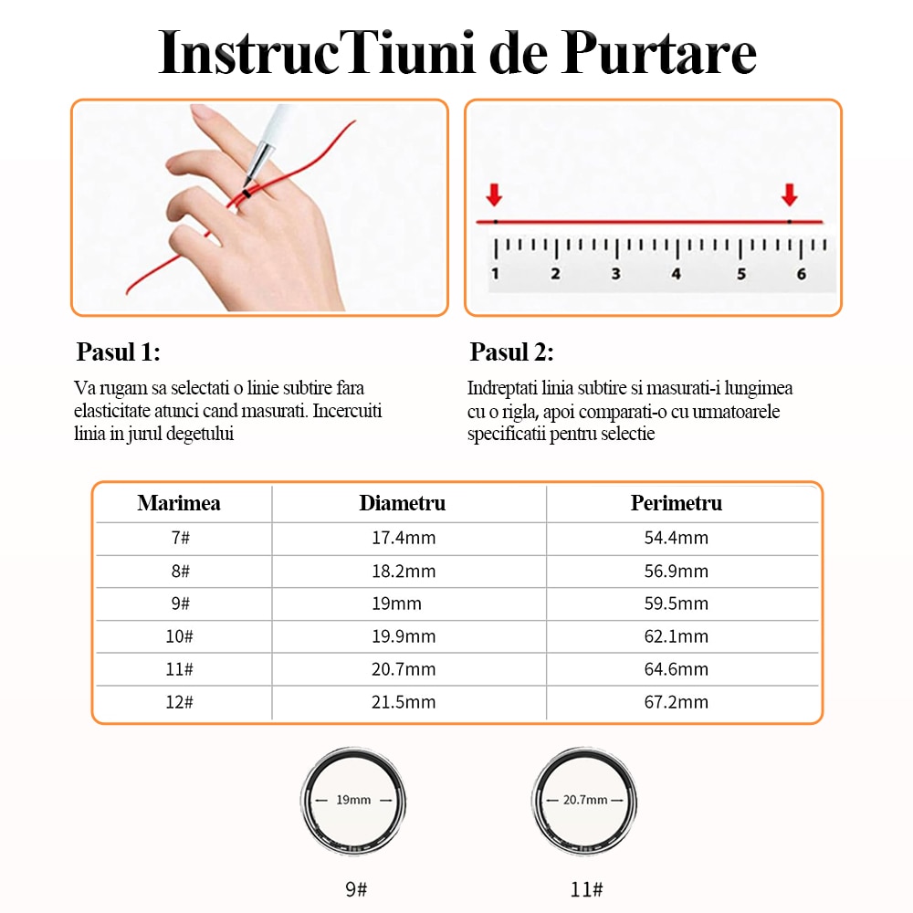 Inel inteligent din otel inoxidabil, monitorizare somn si ritm cardiac ...