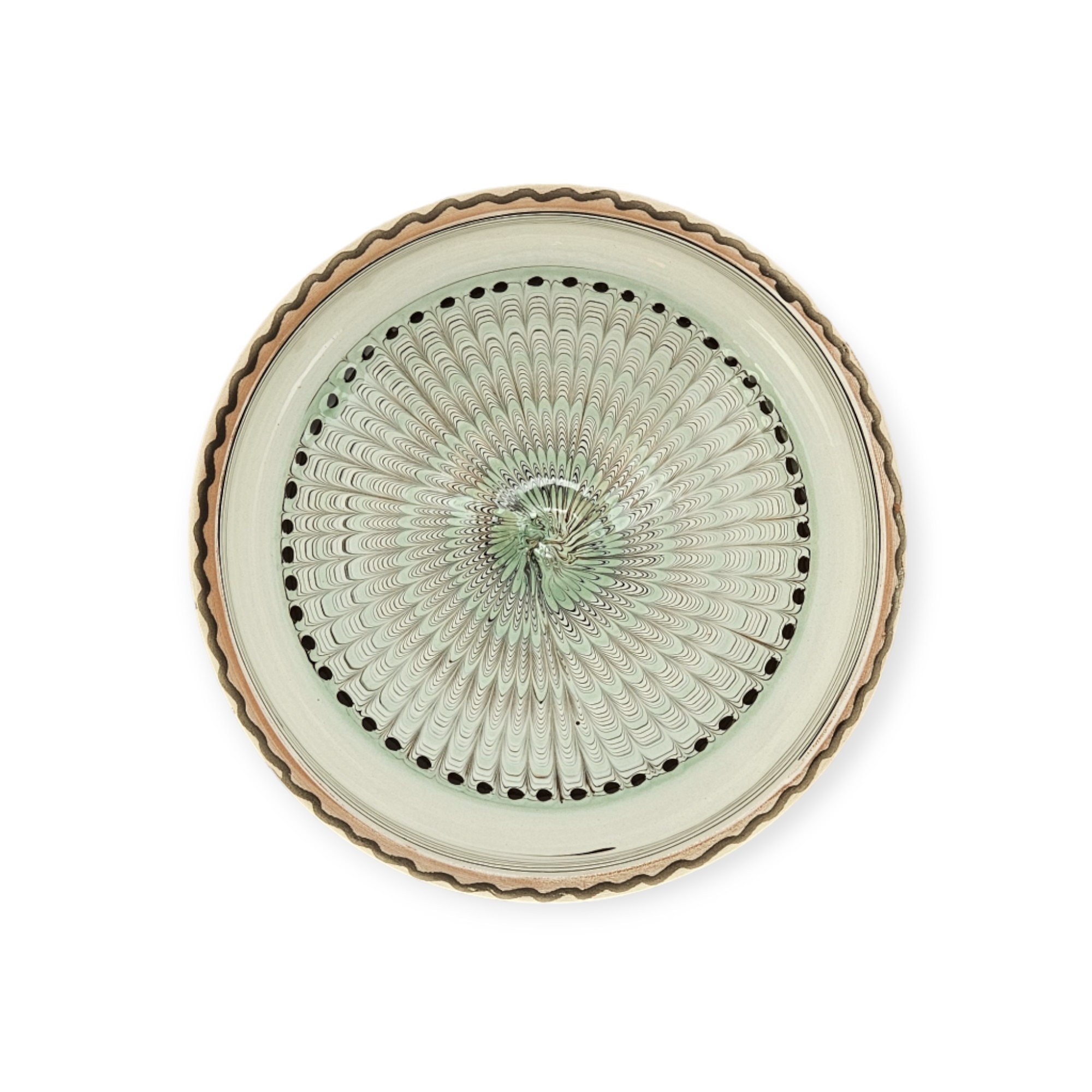 Strachina Traditionala CERAMICA DE HOREZU 1922 model Coada de Paun ...