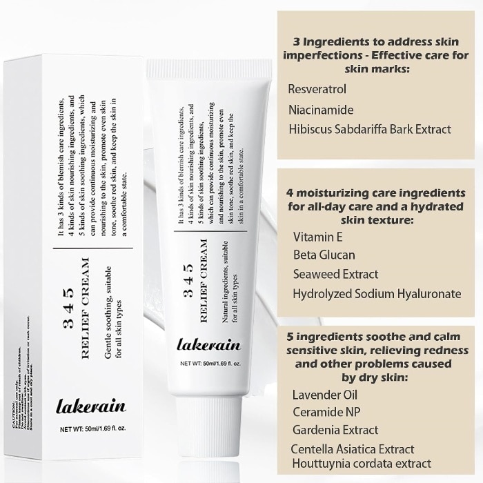 Crema Hidratanta 3-in-1 cu Niacinamida & Panthenol - 50ml Pentru Ten ...