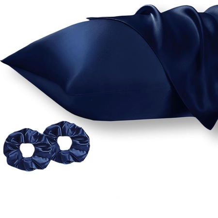 Set 2 Fete Perna 50x75 cm, 2 Elastic Franghie de par, Satin cu ...