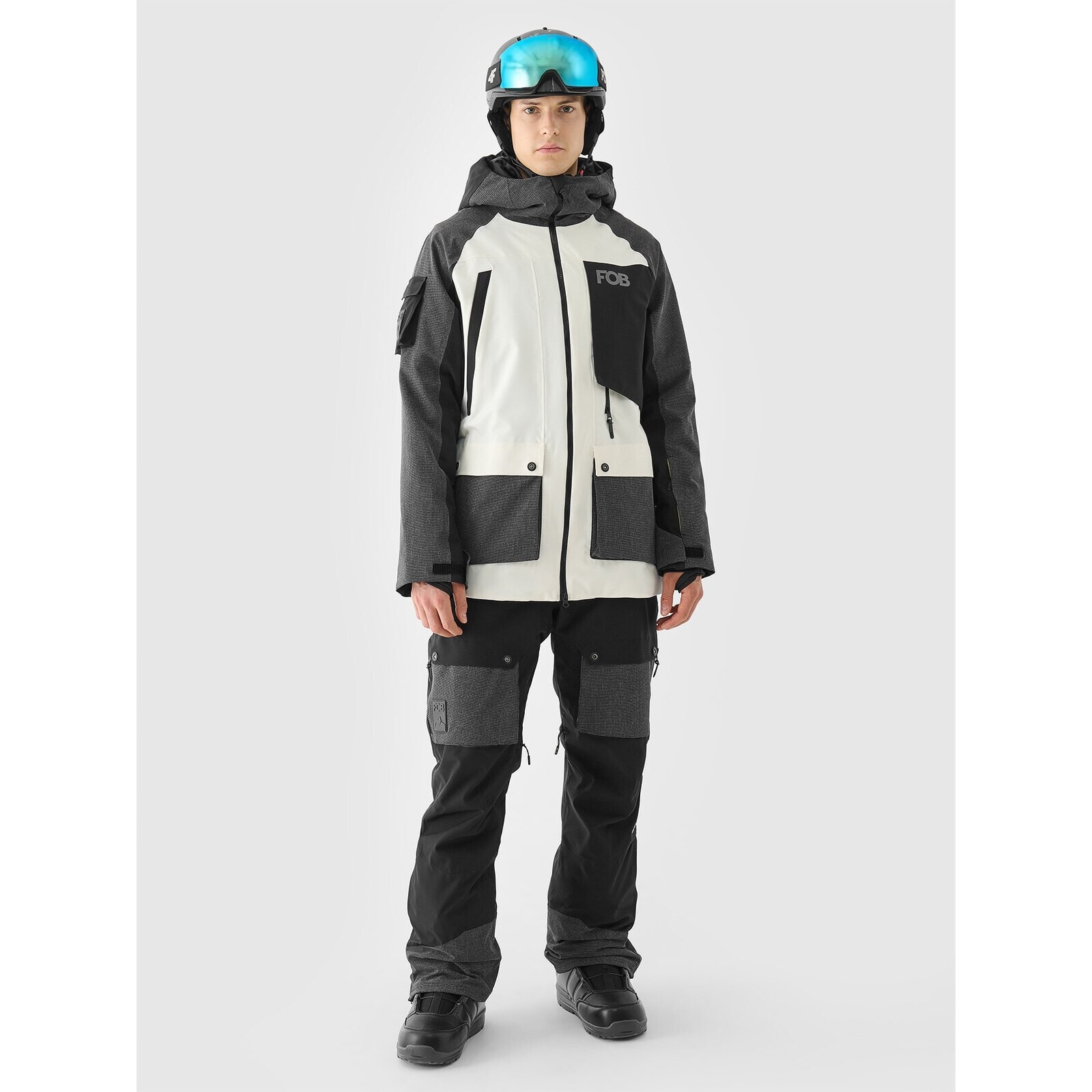 Geaca Tehnica Snowboarding Barbati Neodry 4F AW24 Alb Impermeabila si ...