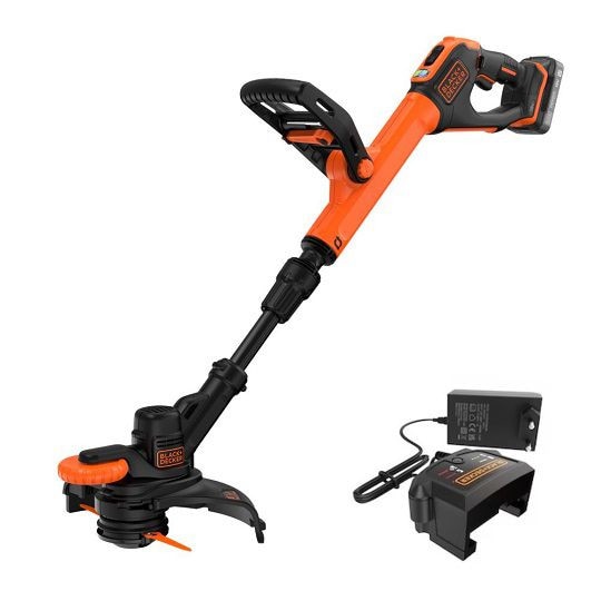 Trimmer electric pentru iarba Black+Decker, 18V, 25cm, 1x2,0Ah, cu ...
