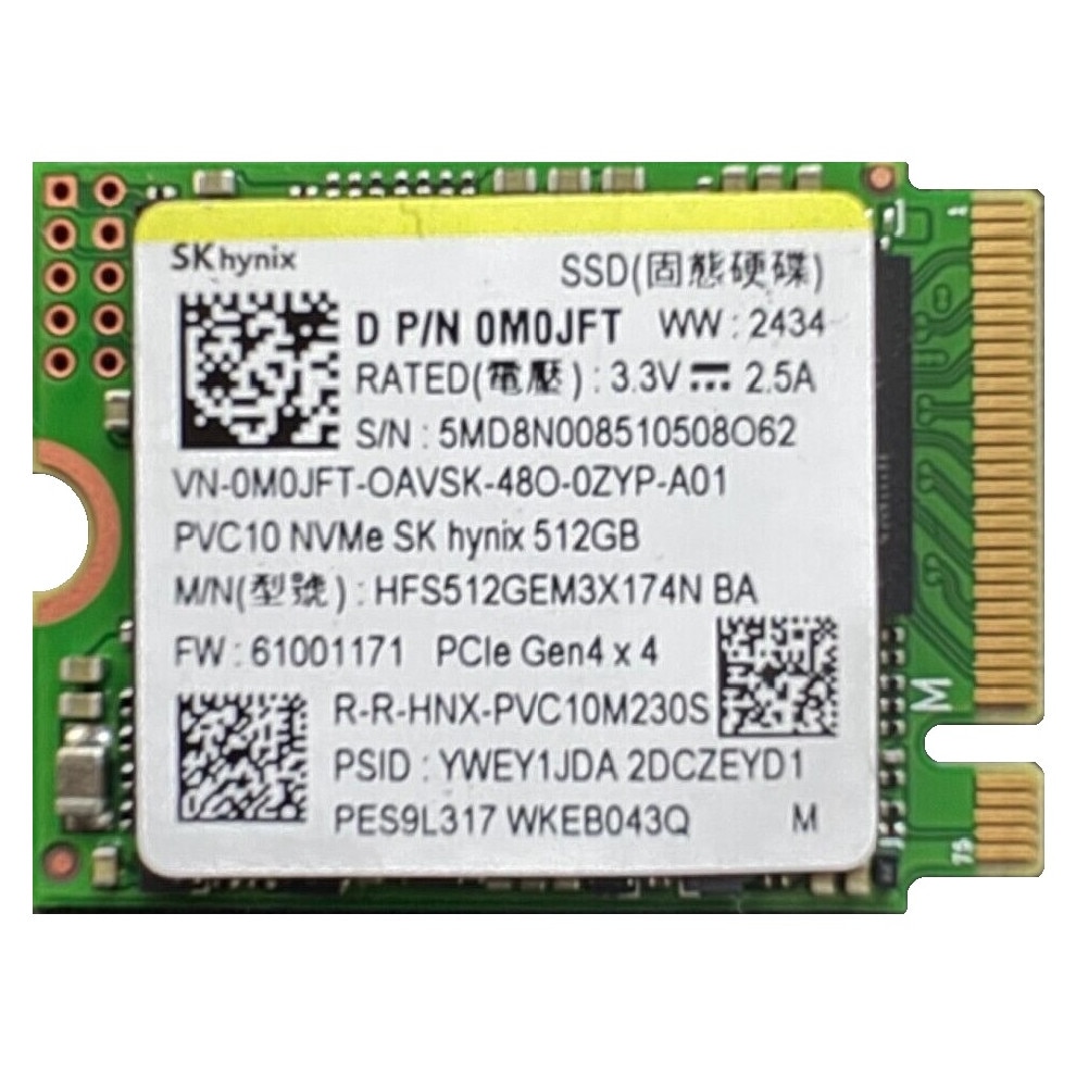 SSD ultrarapid 512GB SK Hynix, PVC10, PCIe Gen4 x4, bulk, format 2230, read/write 6500/5200 MB/s ...