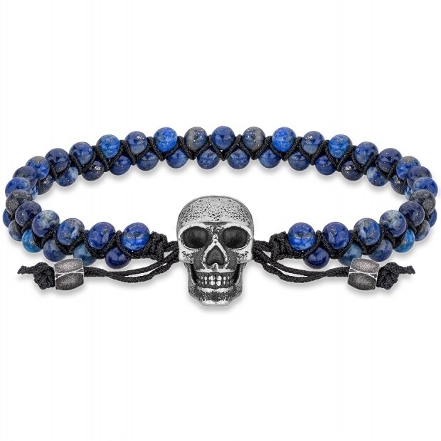 Bratara Police Men Bracelets PEAGB2120212, Argintiu, Albastru - eMAG.ro