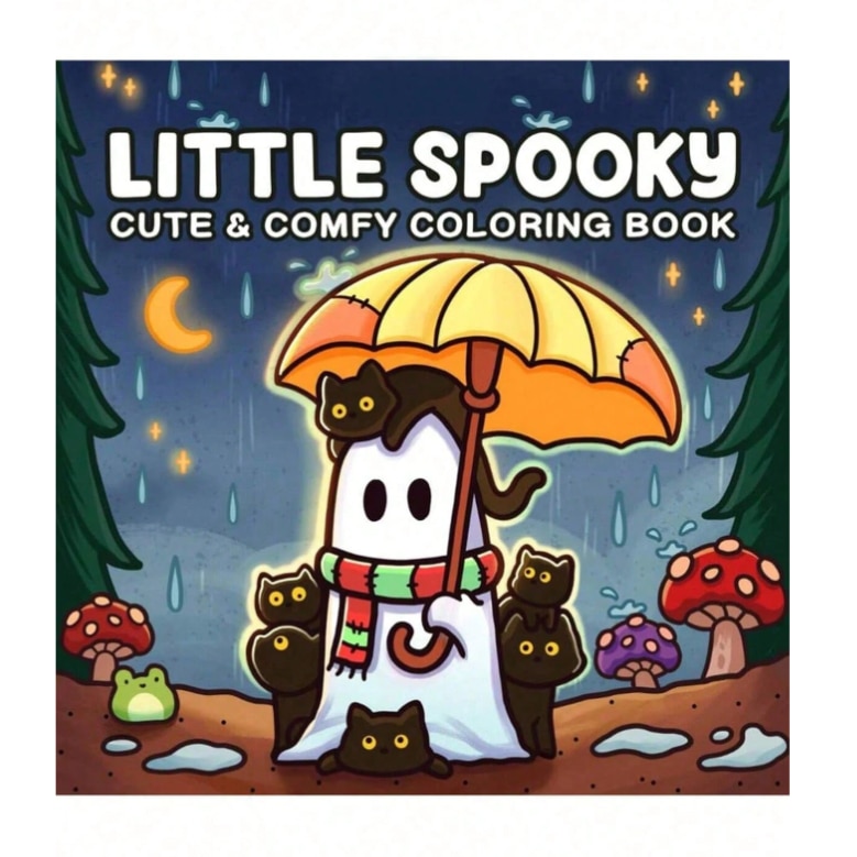 Színezőkönyv, Little Spooky, Keménykötésű, Vicces Rajzok, Állatok ...