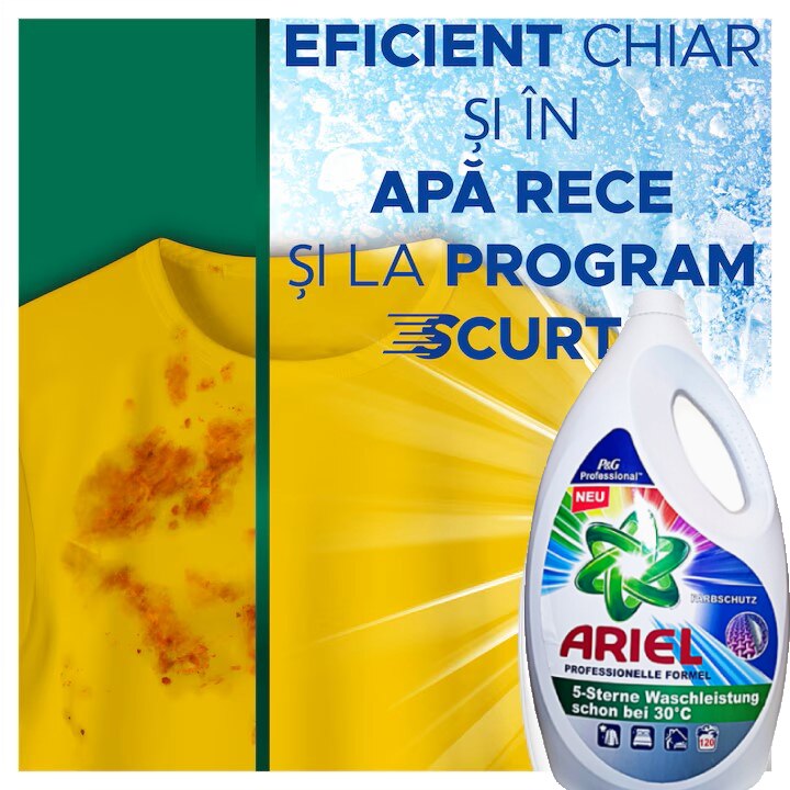 Ariel Color Gel folyékony mosószer, 5,6L, 120 mosás, színes ruhaneműhöz ...