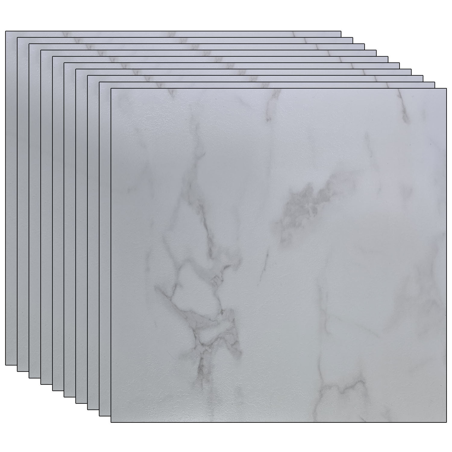 Set 24 x placi din PVC autoadezive pentru podea/perete NEXTLY ...