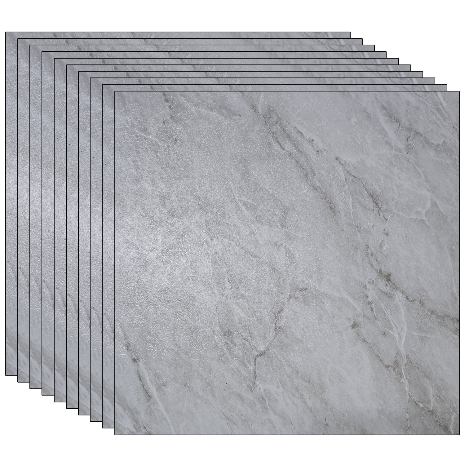 Set 24 x placi din PVC autoadezive pentru podea/perete NEXTLY ...