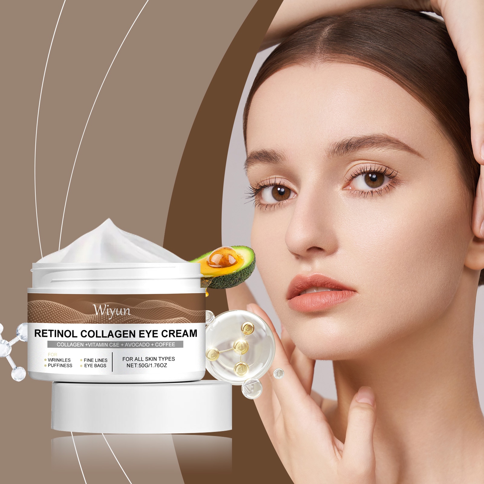 Crema de ochi cu retinol, reduce cearcane, hidrateaza, 30ml - eMAG.ro