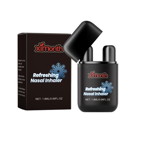 Inhalator nazal Ximonth, set 2 bucati, mentol, extract de lamaie, usor ...