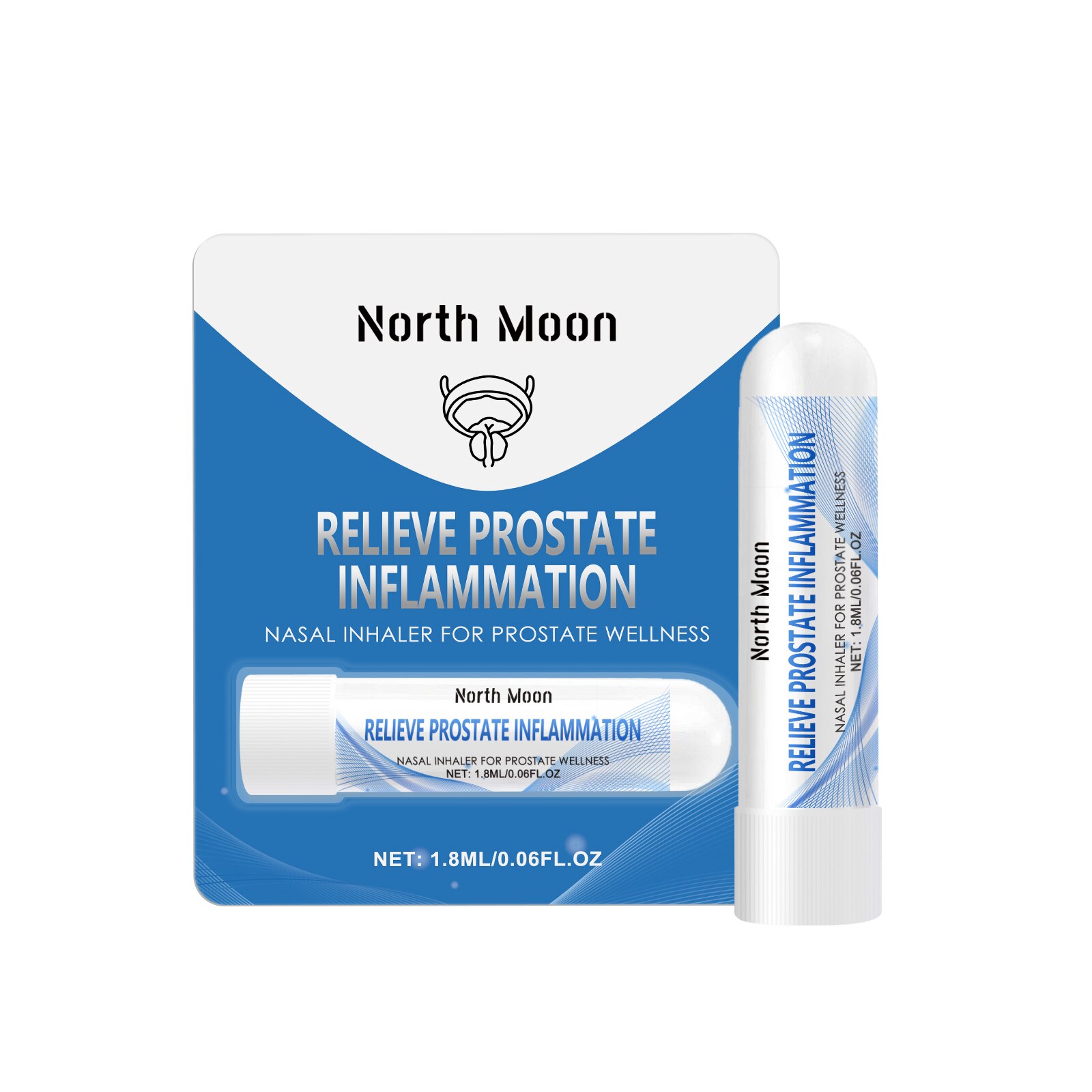 Inhalator nazal, North Moon, design compact, ingrediente blande - eMAG.ro