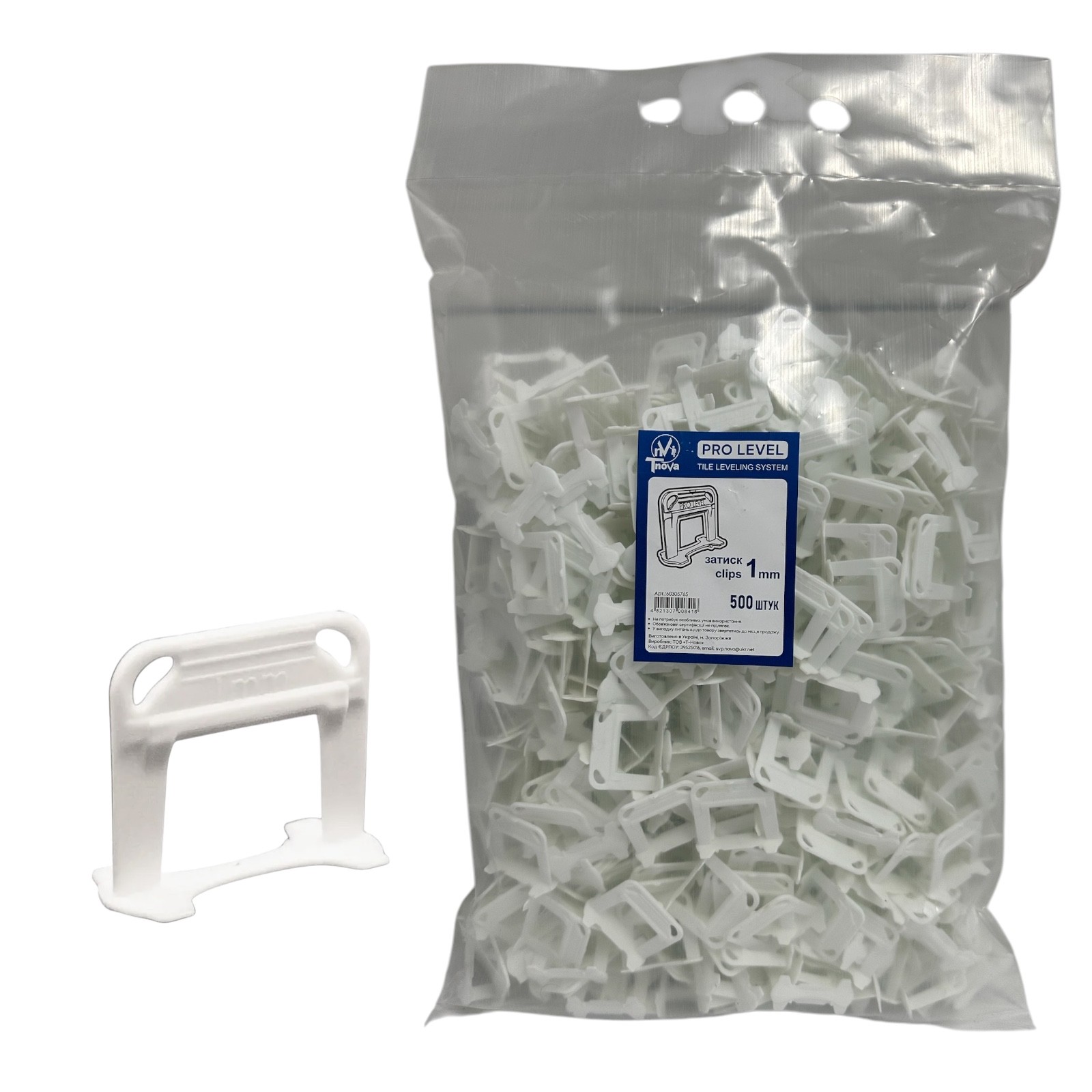 Distantiere/Clipsuri pentru gresie, rost 1 mm, 500 buc/punga, PRO LEVEL ...