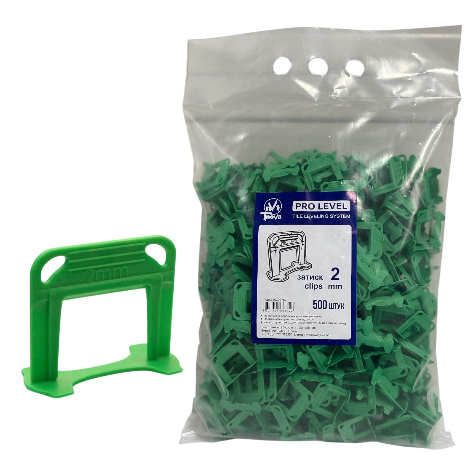 Distantiere/Clipsuri pentru gresie, rost 2 mm, 500 buc/punga, PRO LEVEL ...