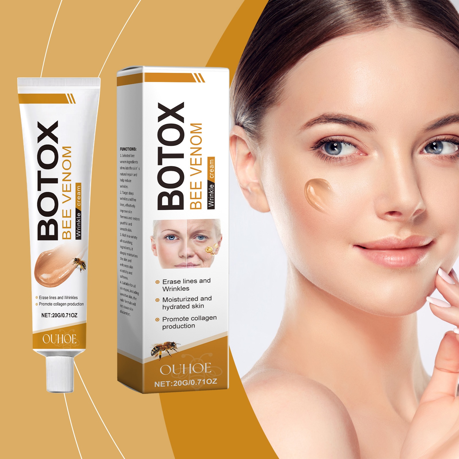Crema cu venin de albine si Botox - Indepartarea ridurilor si ...
