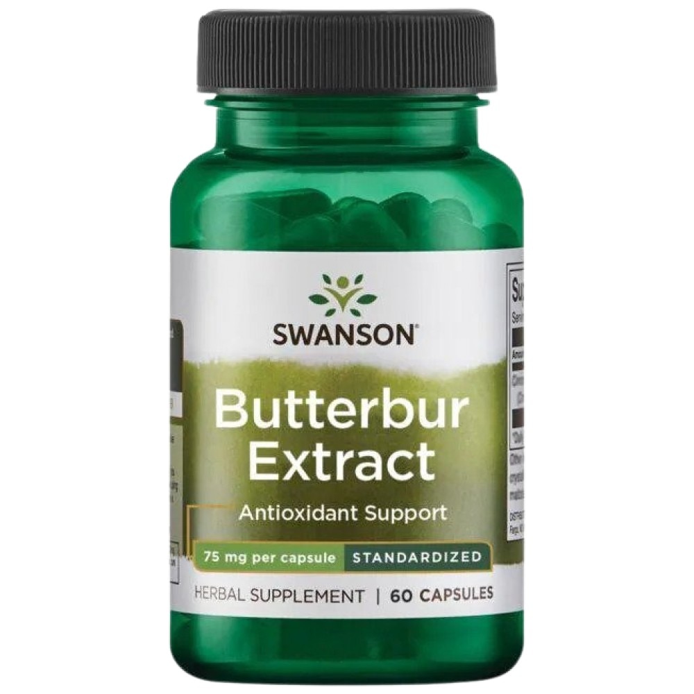 Butterbur Extract - Extract de tataneasa 75 mg 60 Capsule, Swanson ...