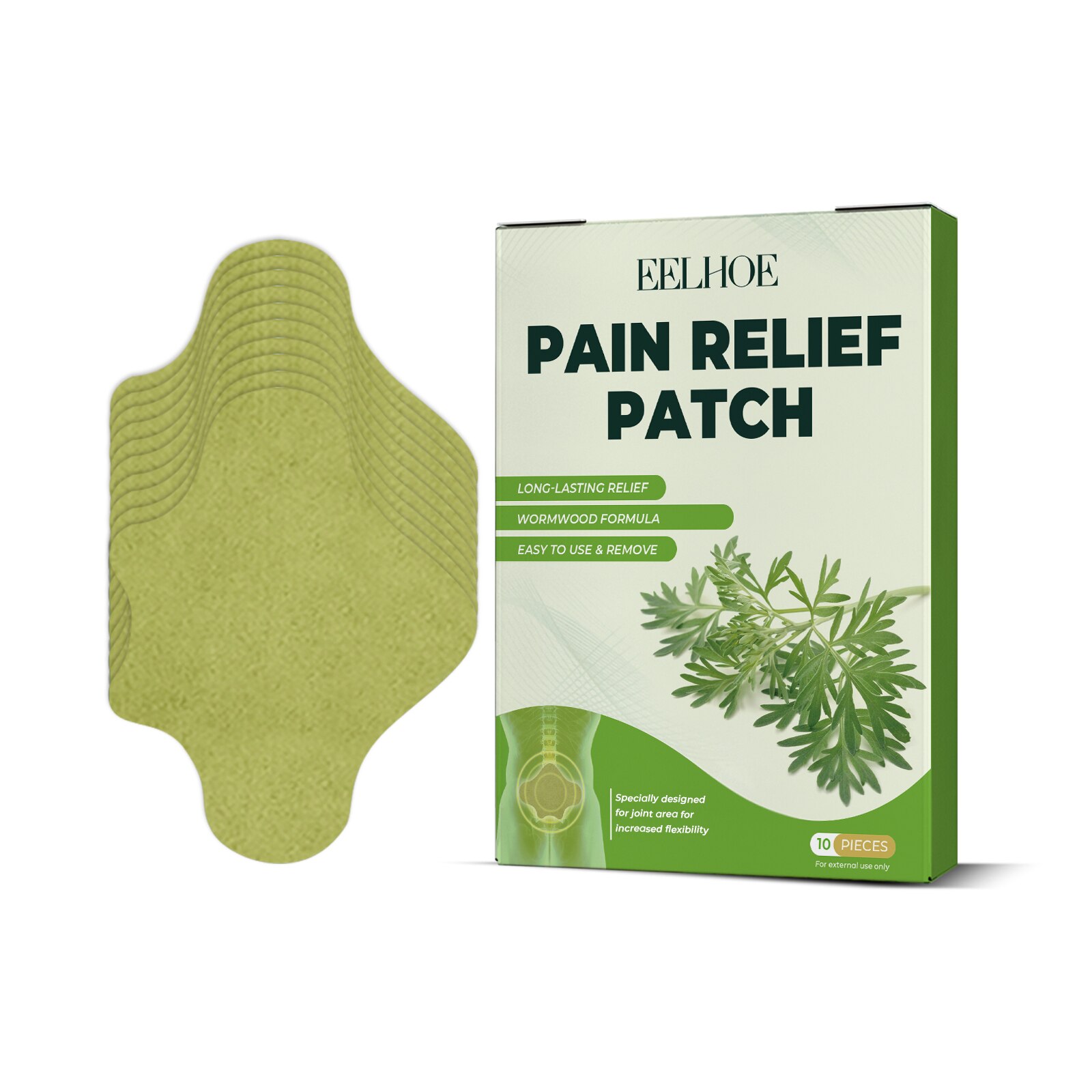 Pachet plasturi pentru dureri, extract de pelin, ghimbir si menta, 6-8 ...